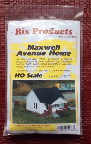 HO scale kit Rix Products 628-0203 Maxwell Avenue house home New | eBay