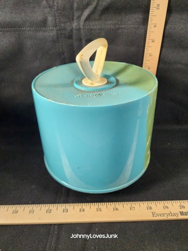 Vintage 1960's Disk-Go-Case 45-RPM Blue Vinyl Record Holder Carrier Mid ...