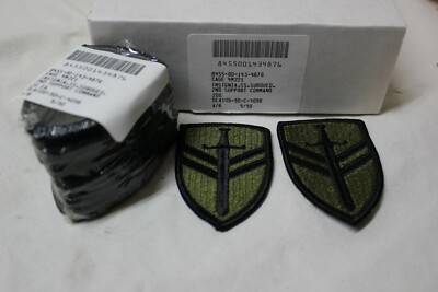 US Military Issue Patch ARMY Insignia 2nd Support Command 200 Patches P ...