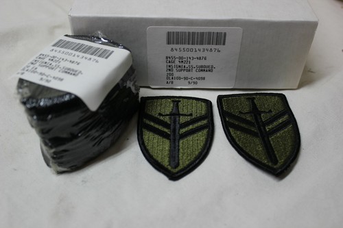 US Military Issue Patch ARMY Insignia 2nd Support Command 2 Patches P ...