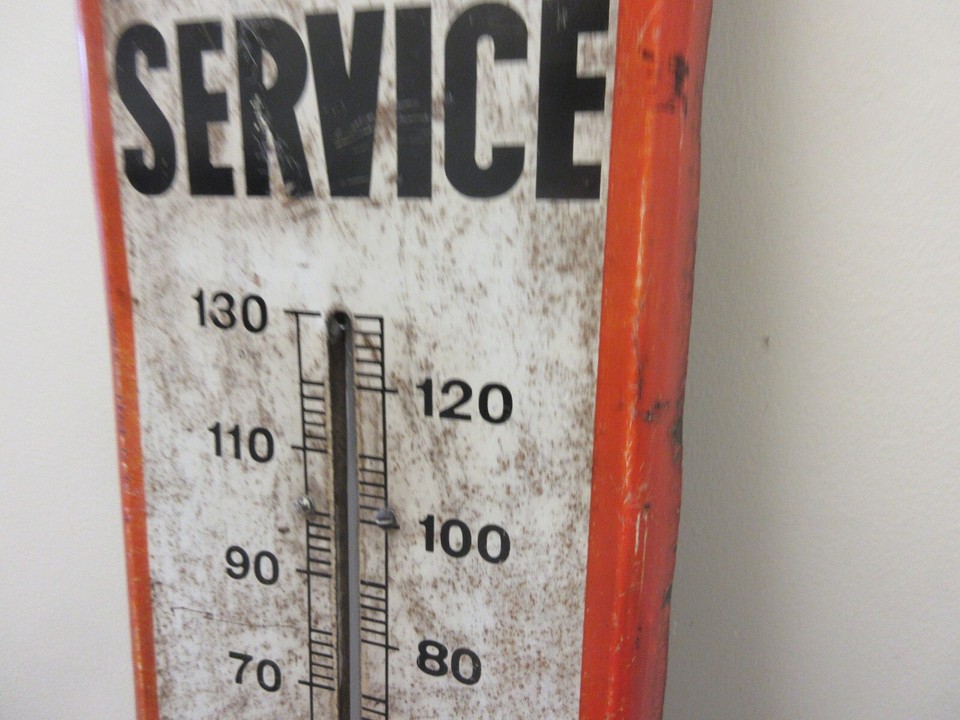 VINTAGE ADVERTISING FRAM FILTERS AUTOMOTIVE TIN STORE THERMOMETER C-569 ...