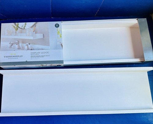 New Set Of 2 Threshold Display Ledge Wall Shelf White Finish 22” x 7 ...