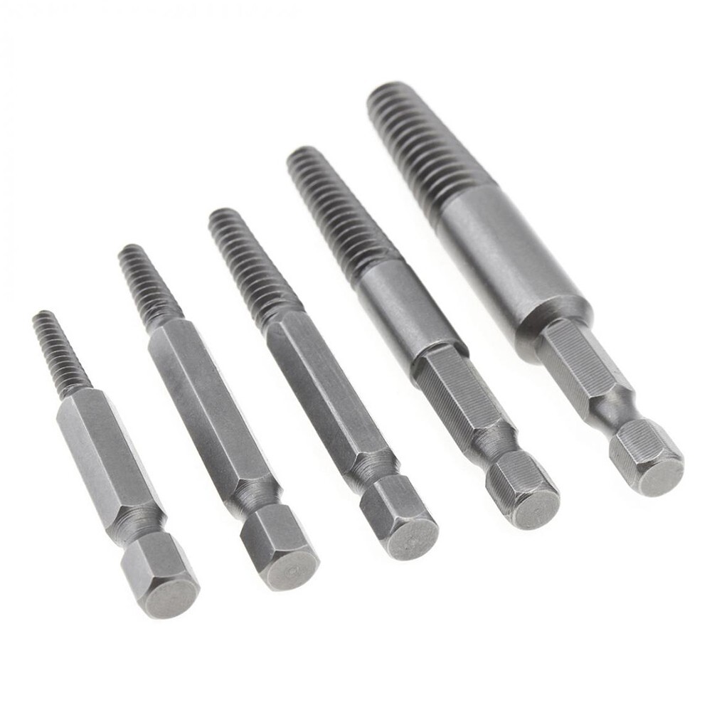 6*-Hex Shank Screw Extractors Tool Damaged Bolt Easy Out Drill Bit ...