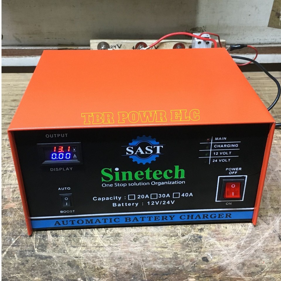Heavy Duty 12v/24v Volt 30A Metal Cased Commercial Automatic Battery ...