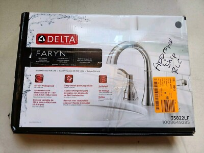 Delta Faryn 35822LF 2-Handle Widespread Bathroom Faucet - Chrome READ ...
