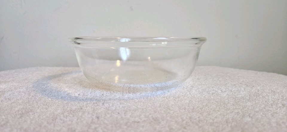 GLASBAKE VINTAGE 464 CLEAR GLASS CEREAL SOUP FRUIT BOWL USA | eBay