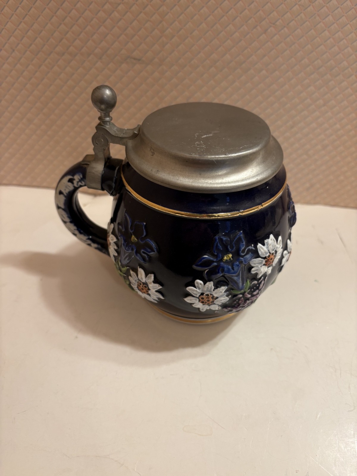 Vintage German Pewter Lidded Beer Stein Marzi Remy | eBay