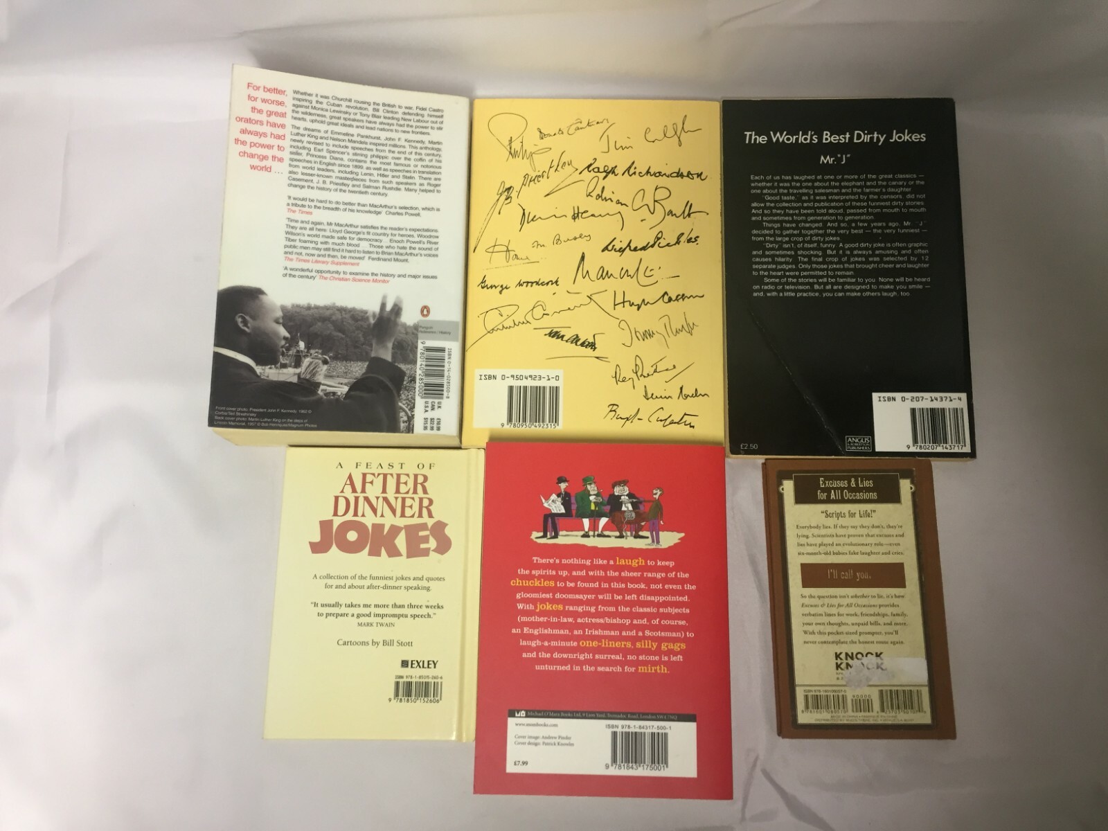 6x Speech Preparation Books Pass The Port Dirty Joke Book After Dinner ...