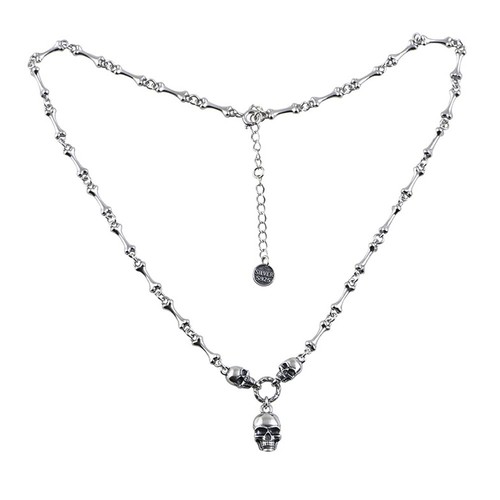 1PC 925 Sterling Silver Gothic Skull Bones Skeleton Biker Rocker Punk ...
