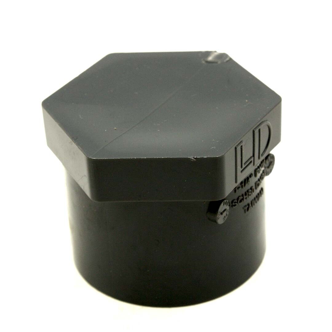 Thrifco 1-1/4" Threaded PVC Cap SCH80 | eBay