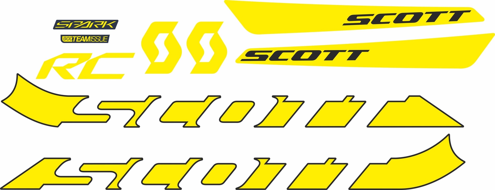 Adesivi Telaio SCOTT SPARK RC 900 Team ISSUE AXS mod. 2020 | eBay