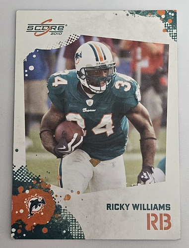 2010 Score RICKY WILLIAMS #156 Football Card - Miami Dolphins | eBay