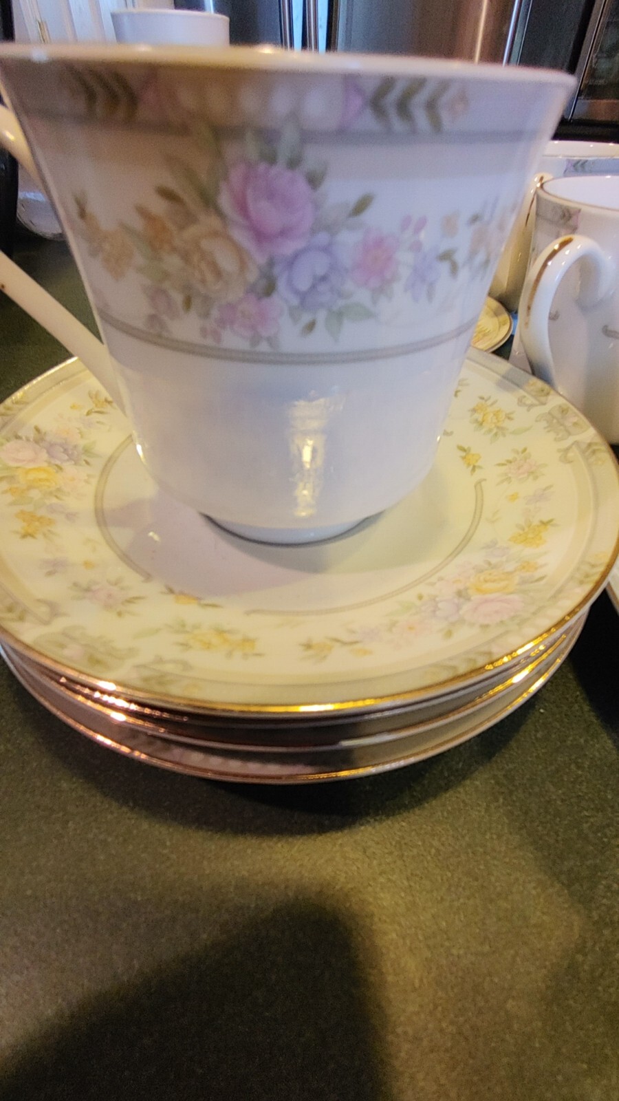 Excel Southampton 223 Fine China Teacup and Saucer Set of 6 | eBay