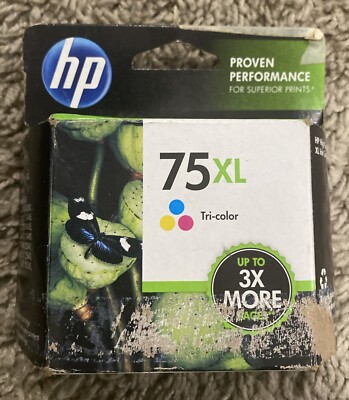 NEW HP 75XL Tri-Color Ink Cartridge High Capacity OEM Genuine Exp 2015 ...