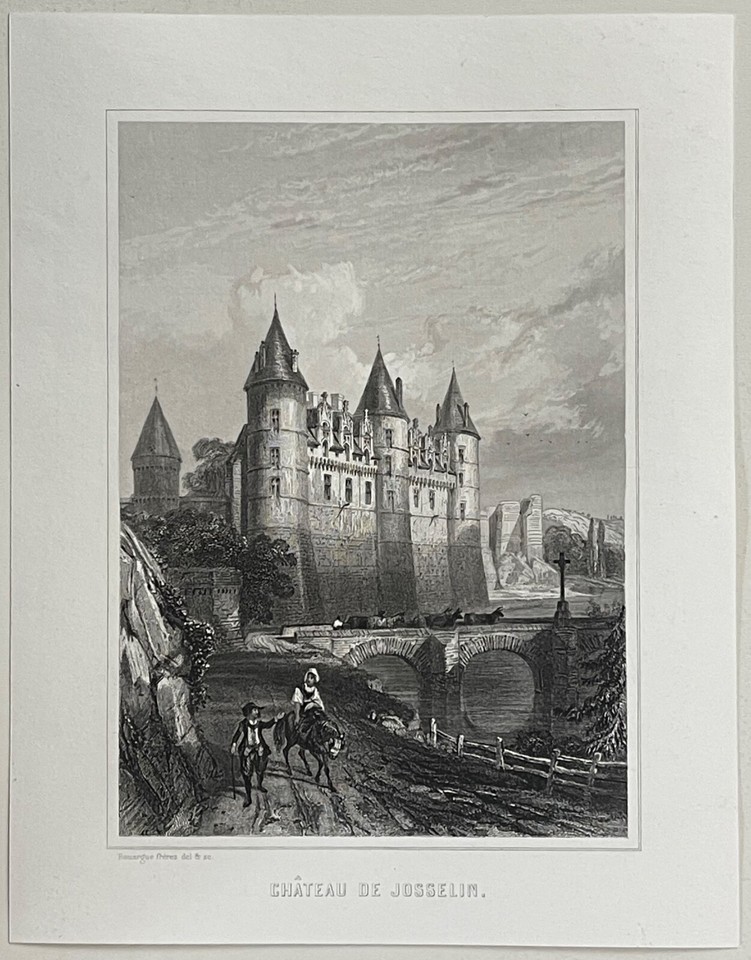 Castle Of Josselin Morbihan Brittany France Per Rouargue 1838 | eBay