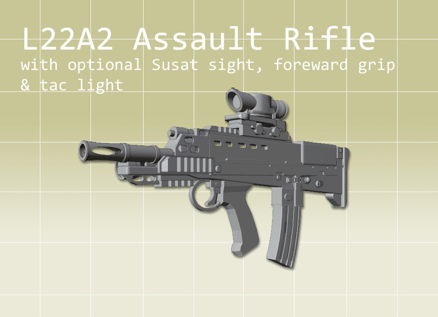 1/16 scale: SA80 L22A2 Compact Assault Rifle (ID 9.35) | eBay