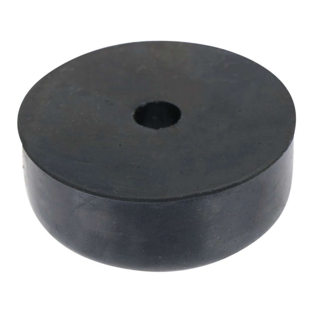 Black Rubber Bumper Ramp Door Stop 2.5" Round for Cargo Trailer RV Dock ...