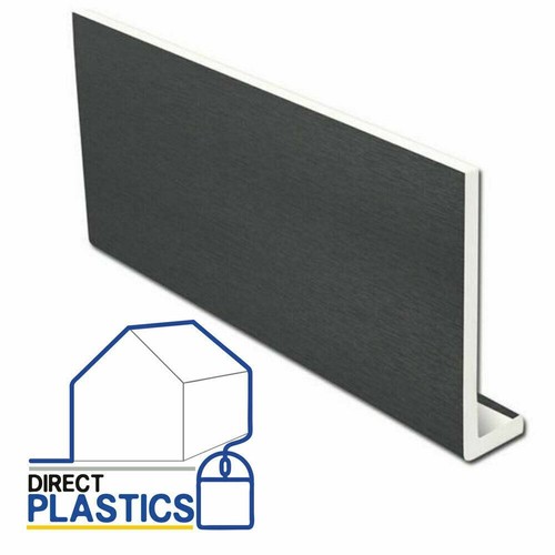 Eurocell UPVC Anthracite Grey Fascia Capping Boards - 5m Length - High ...