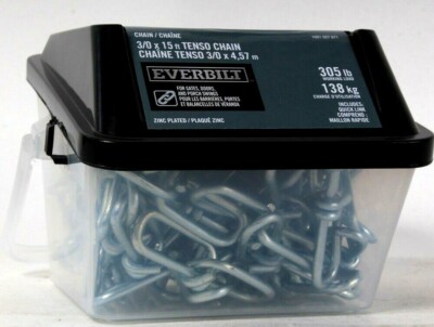 Everbilt 1001 027 871 Zinc Plated 3/0 X 15 Ft 305 Lb Working Load Tenso ...
