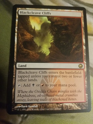 MTG NM Blackcleave Cliffs Scars of Mirrodin 224/249 Regular Rare | eBay