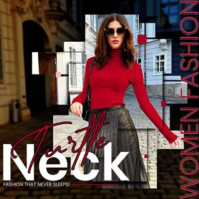 Women's Turtleneck Long Sleeves Shirt NY Threads | eBay