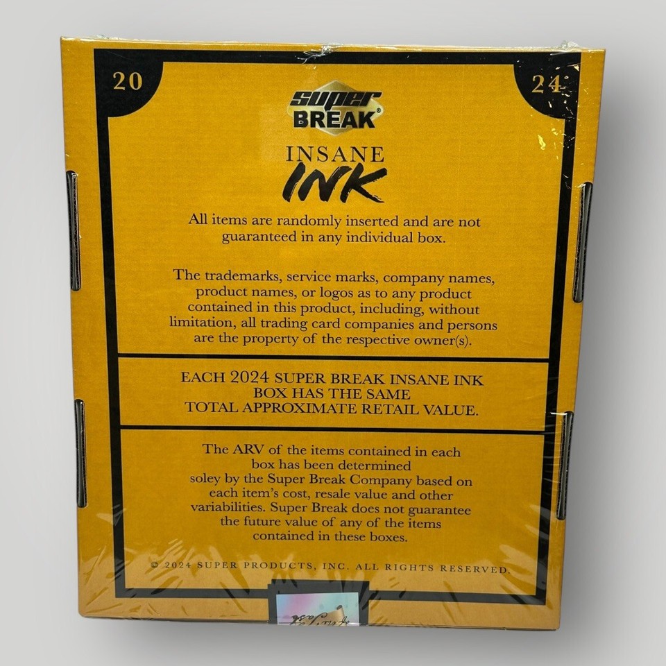2024 Super Break Insane Ink Memorabilia Box | eBay