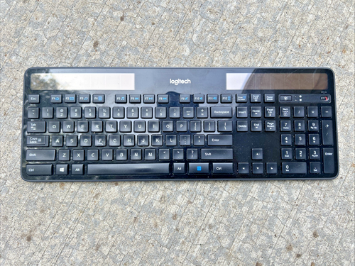 Logitech K750 Wireless Solar Keyboard - NO Receiver - Black | eBay
