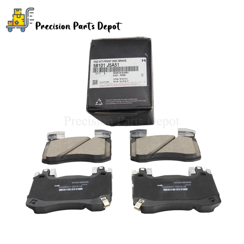 NEW Front Brake Pads Kit For 18-23 GENESIS G70 Kia Stinger 58101-J5A51 ...