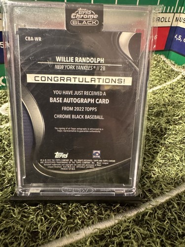 2022 Topps Chrome Black - Willie Randolph Auto Card - NY Yankees | eBay