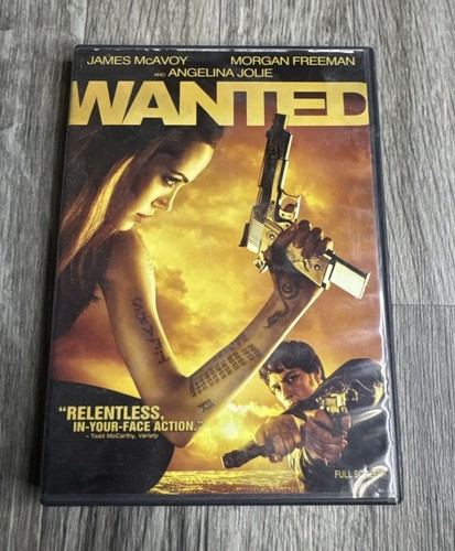 Wanted DVD 2008 James McAvoy, Morgan Freeman, Angelina Jolie ...