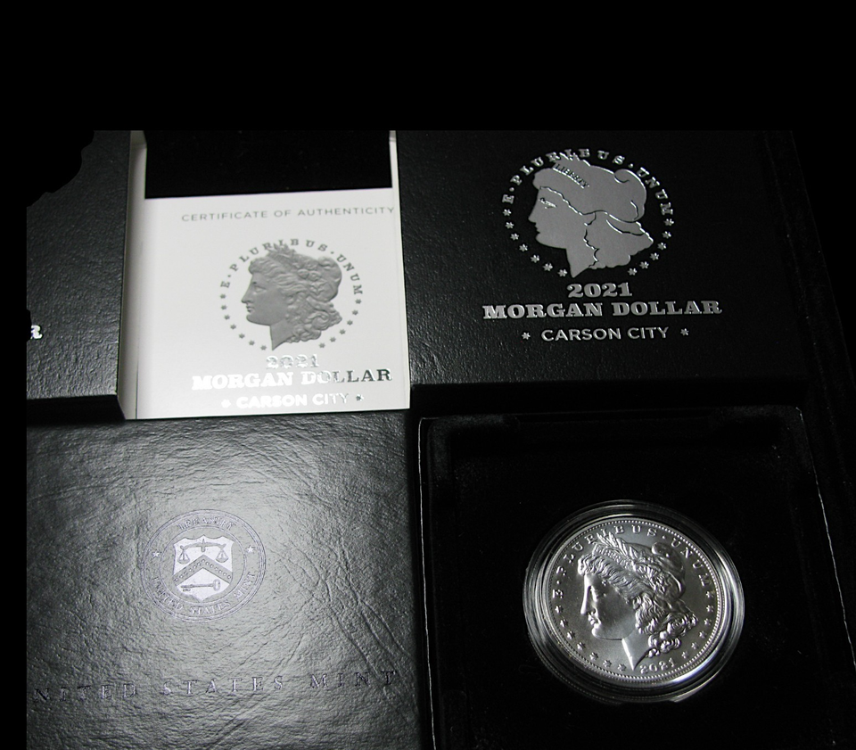 2021-O and 2021-CC Morgan Dollar with box and COA Mint GEM BU+ Coin Lot ...