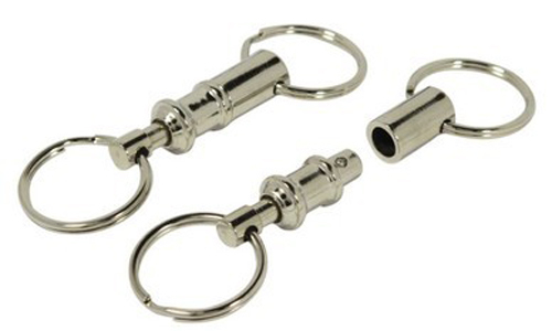 2pc Detachable Pull Apart Key Rings Quick Release Split Key Chains ...
