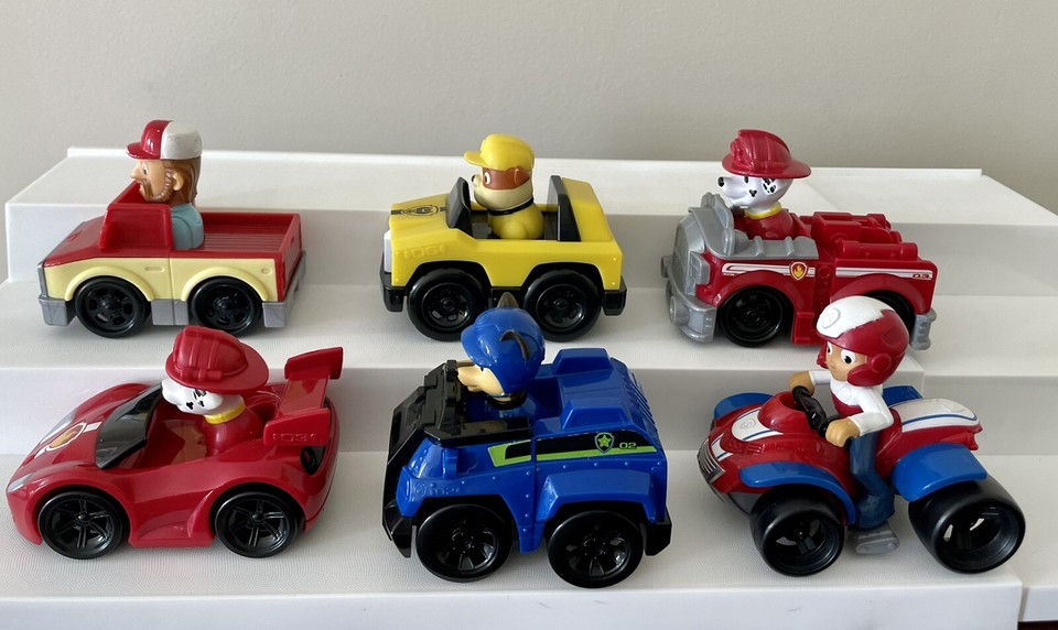 Paw Patrol Road Track & 6 Vehicles w/attached Figures As Pictured~Ryder ...