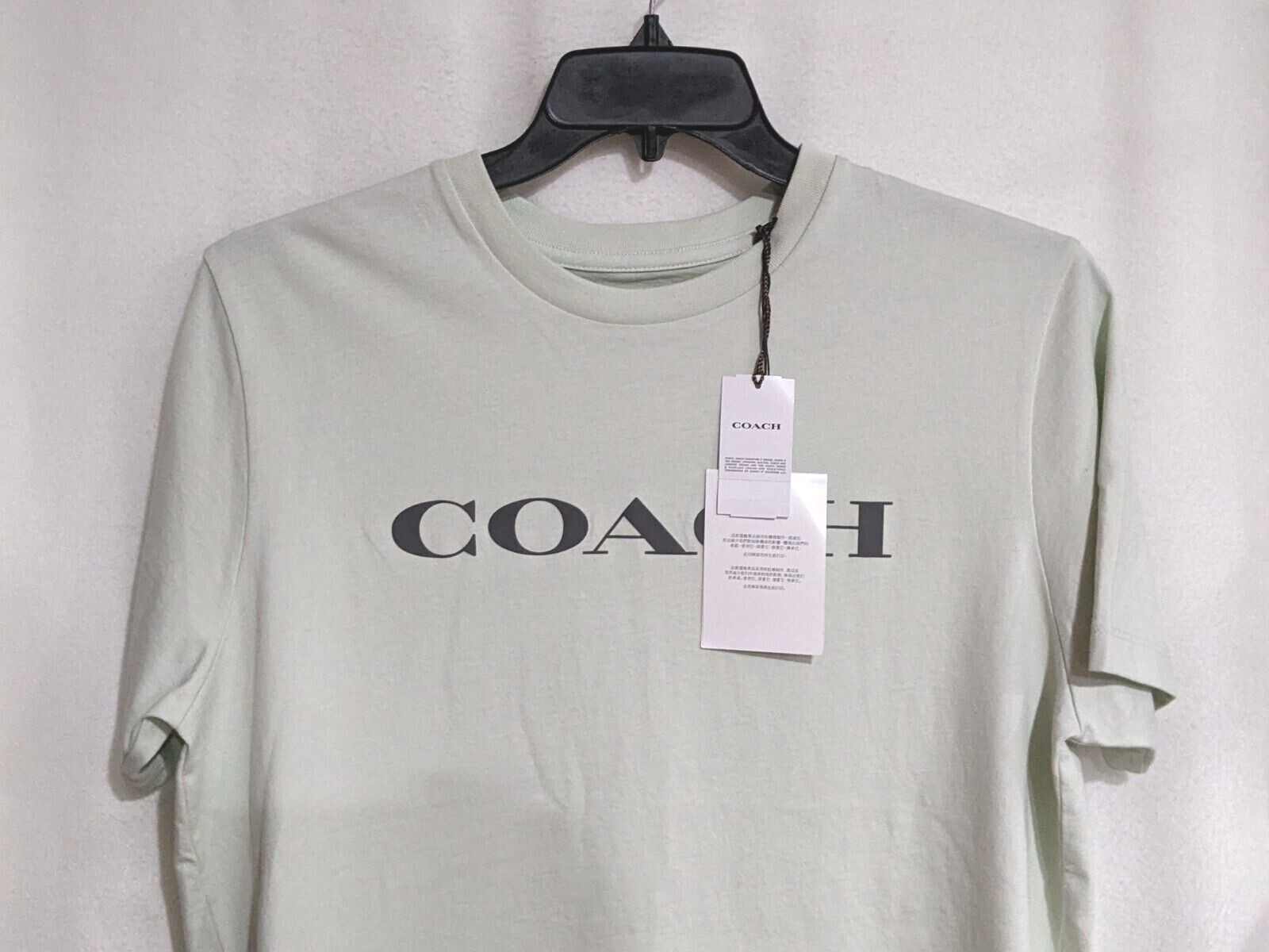 Coach Men's Mint Green Essential Organic Cotton T Shirt (C9693) - Size M/XL NWT | eBay