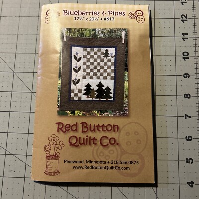 Blueberries & Pines Quilt Pattern Red Button Quilt Company | eBay