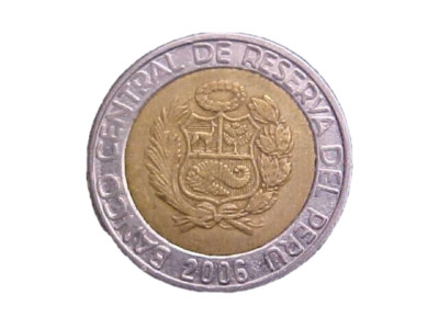 2006 Peru 2 Soles Bimetallic KM# 313 - Very Nice Circ Collector Coin ...
