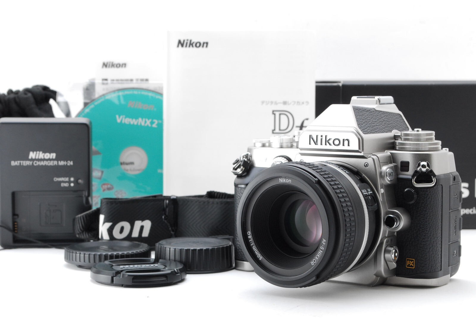 Nikon Df 16.2MP Digital SLR Camera - Silver w/AF-S 50/1.8G "Boxed Mint ...