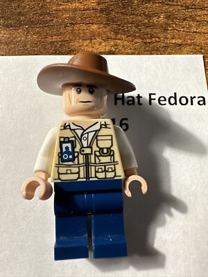 Lego Minifigure Jurassic World Vet Fedora Hat JW016 | eBay