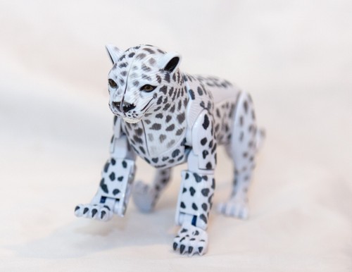 WHITE LEOPARD / TIGER TRANSFORMER Beast Wars KO TOY ROBOTS IN DISGUISE ...