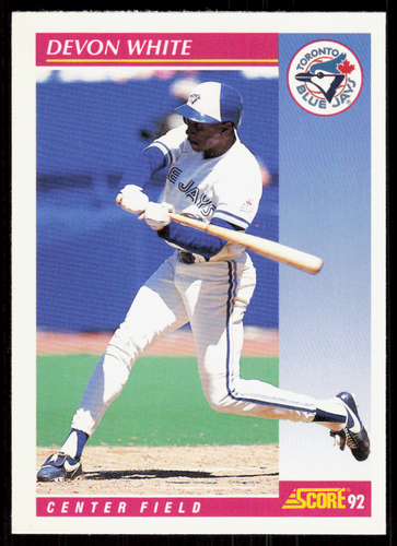 1992 Score 198 Devon White Toronto Blue Jays | eBay