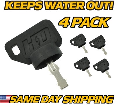 (4 Pack) Ignition Key fits John Deere GY20680, AM153650, AM131946 ...