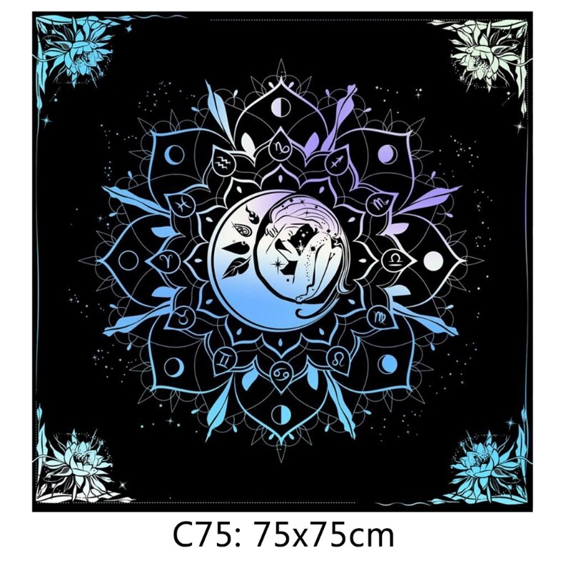 Space Moon Fairy Grass Taluo Card Tablecovers Printed Flannelette ...