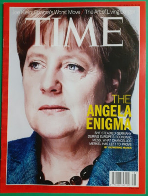 Time Magazine 2013 September 23 Germany Angela Merkel Enigma Serena ...