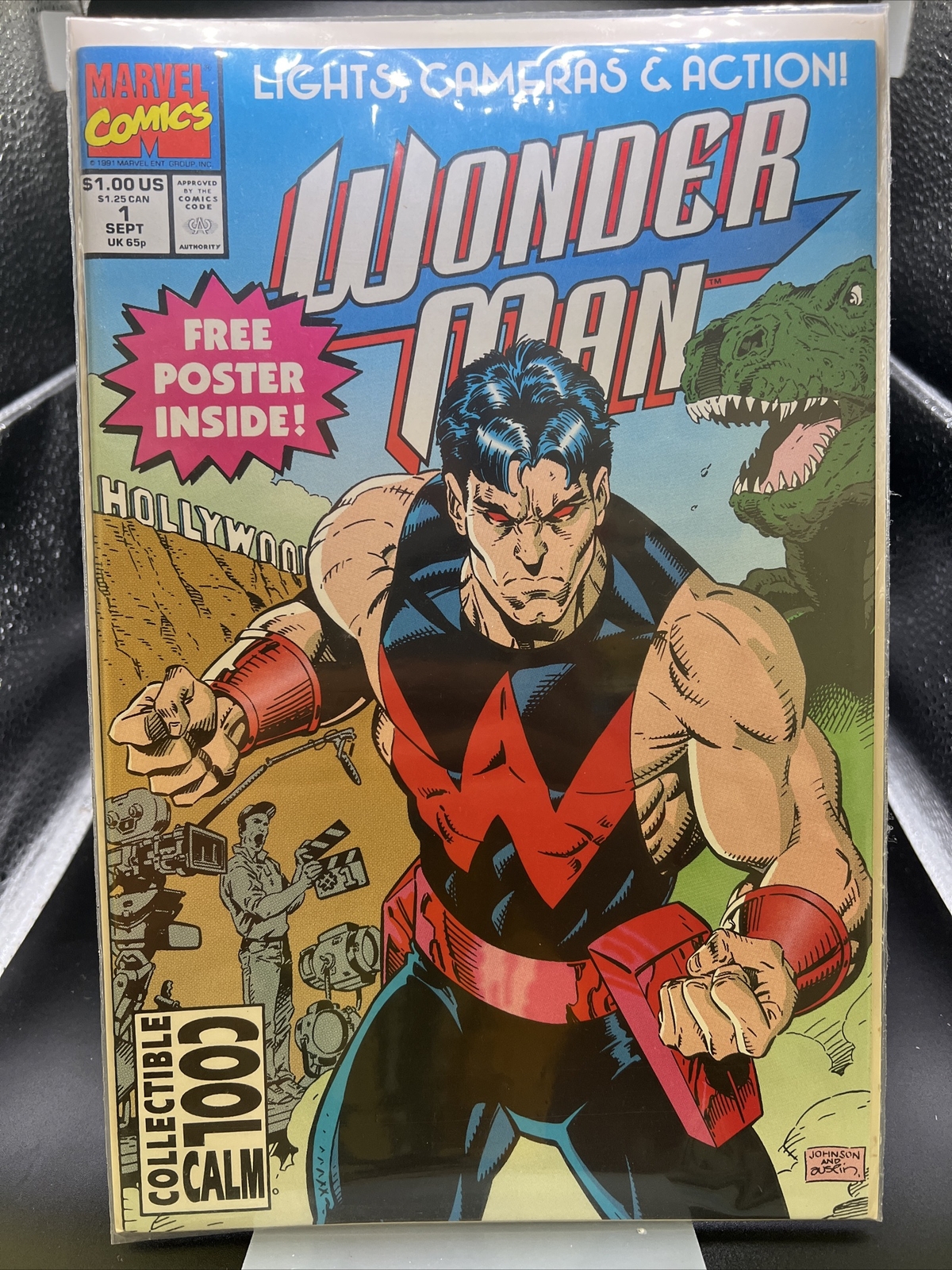 WONDER MAN # 1 MARVEL COMICS (September 1991) Free Poster Inside! | eBay