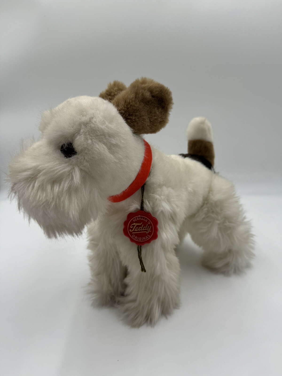 Vintage Hermann Teddy Original Schnauzer Dog Stuffed Animal Plush 10 ...