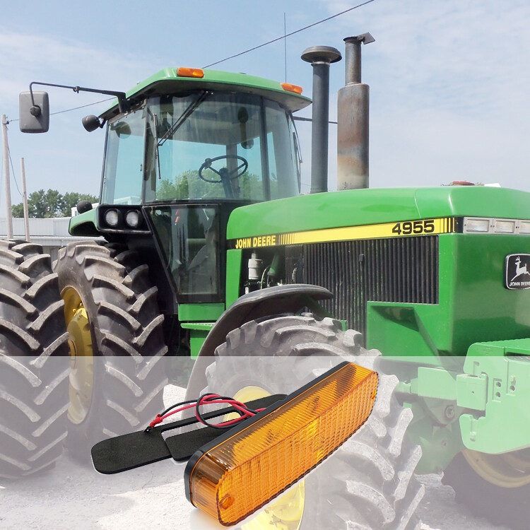 Amber Front or Rear Flashing Cab Light Lamp #AR60250 For John Deere ...