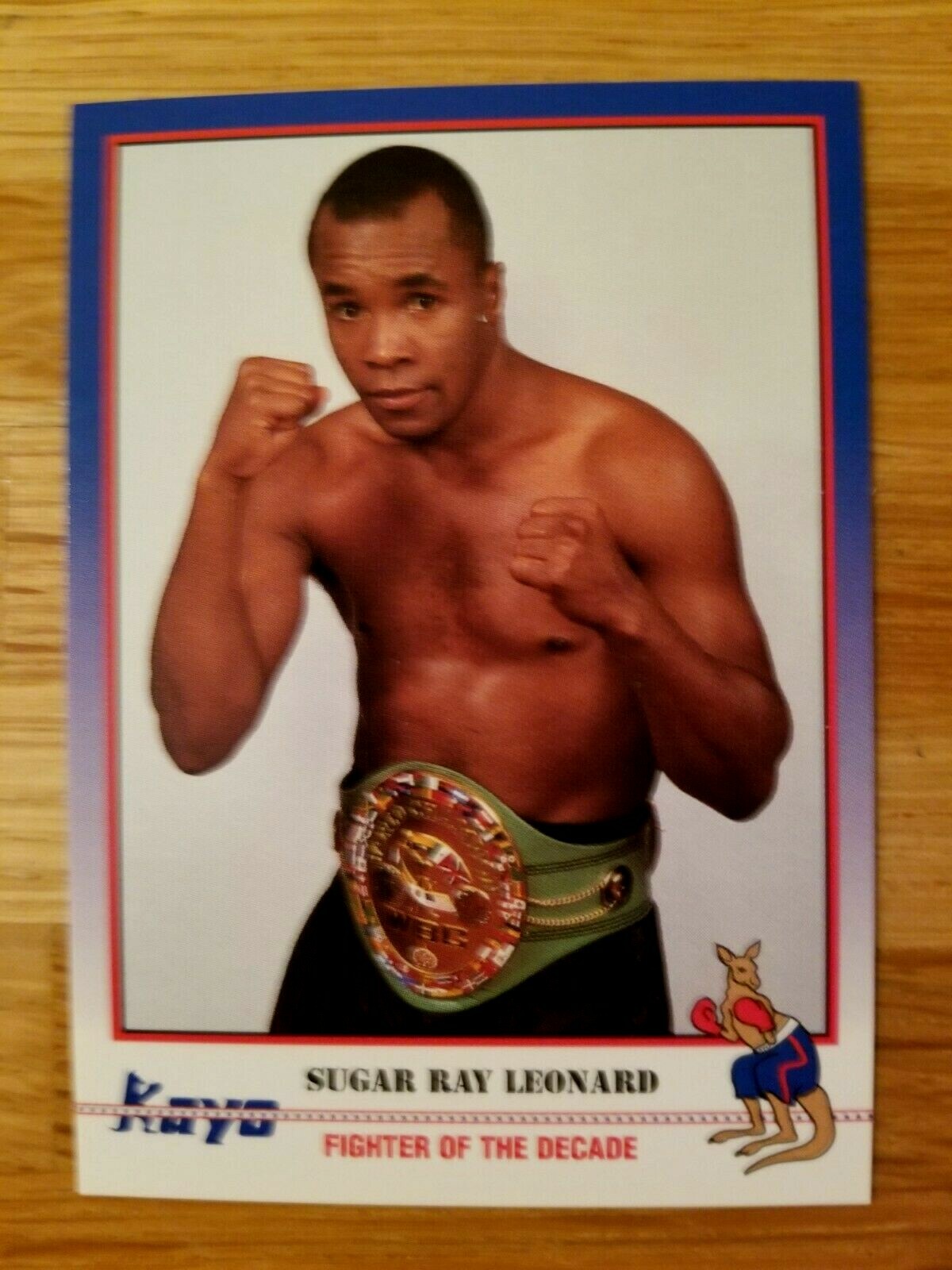 1991 kayo Boxing Card Sugar Ray Leonard Card #156 NM+ Condition Pack ...