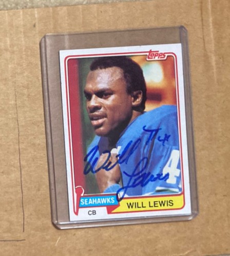 1981 Topps Will Lewis #437 Autographed Card Seattle Seahawks | eBay