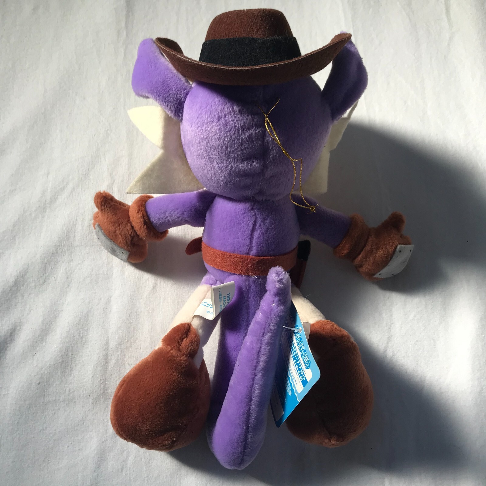 1997 Sonic The Fighters Fang the Sniper Plush doll SEGA Sonic the ...
