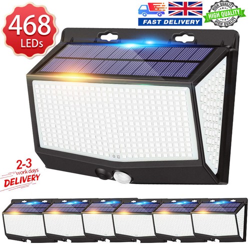 5000W LED Solar PIR Motion Sensor Wall Light Outdoor Street Garden ...